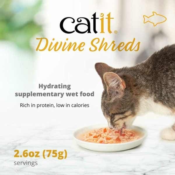 Catit Divine Shreds Tuna with Chicken & Wakame Cat Food Topper ...
