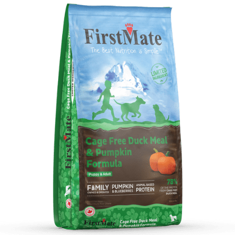 FirstMate LID Cage Free Duck Meal & Pumpkin Formula Dry Dog Food ...