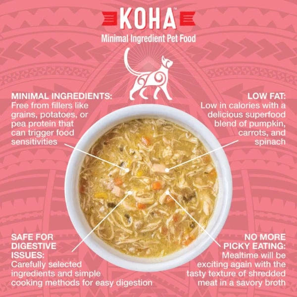 KOHA Pure Shreds Shredded Chicken & Salmon Entree Canned Cat Food, 5.5 ...