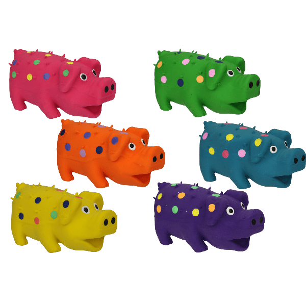 Multipet Globlets Mini Pig Latex Dog Toy – Petland Canada
