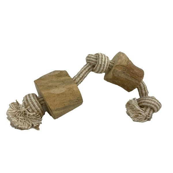 Good Dog Rope & Java Wood Dog Toy; Available in 3 Styles – Petland Canada