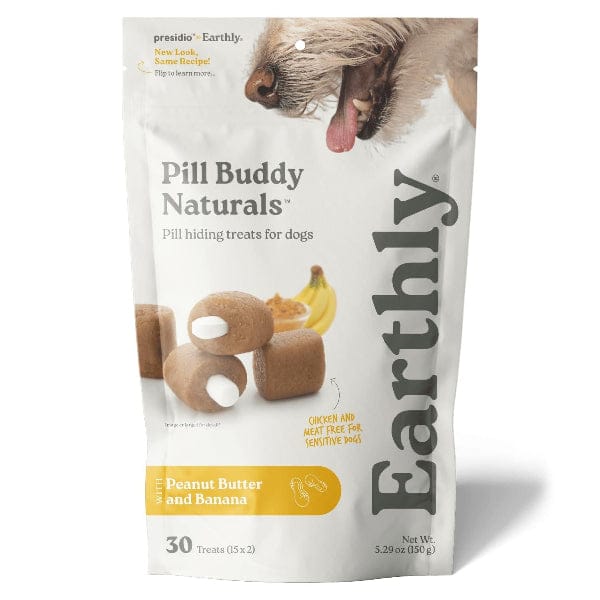 Pill Buddy Naturals Pill Hiding Treat for Dogs; Peanut Butter & Banana ...
