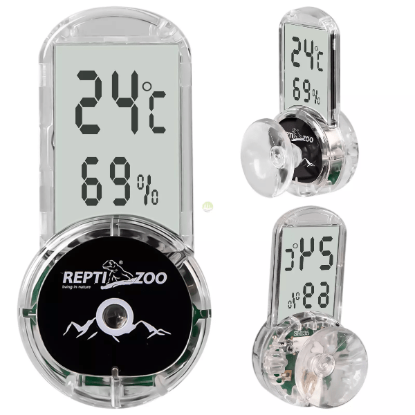 Reptizoo 4-Sides Mounting Thermo-Hygrometer – Petland Canada
