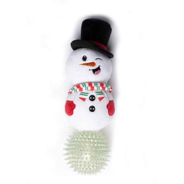 Silver Paw Snowman with Rubber Ball Dog Toy – Petland Canada