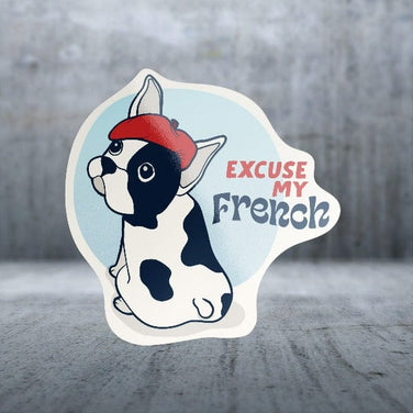 Sticker Pack Dog Sayings - Excuse My Frenchie Dog; Large Sticker ...